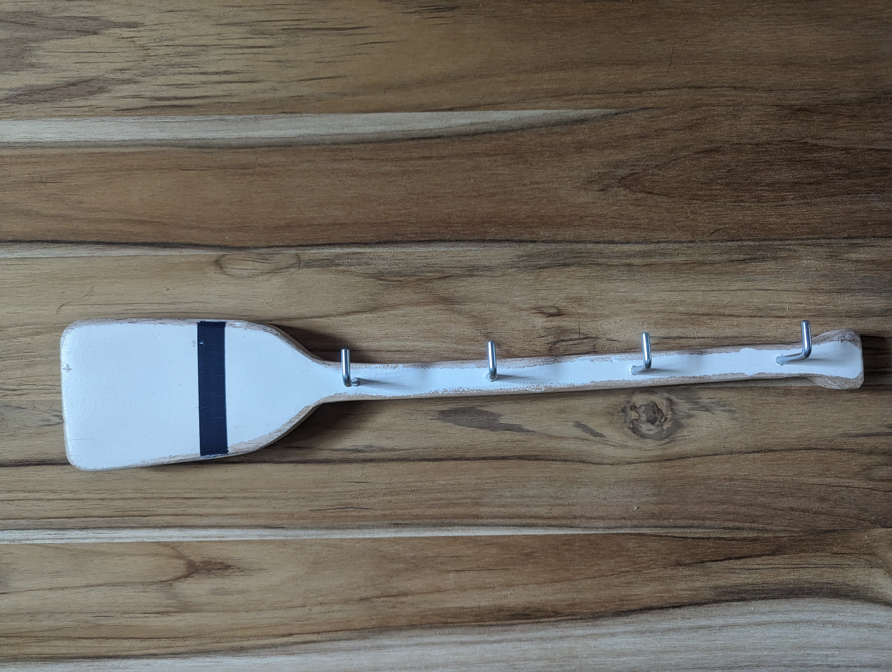 Reclaimed Wood Oar Key Holder Hooks, Entry, Organizer, Gift, Coastal ...