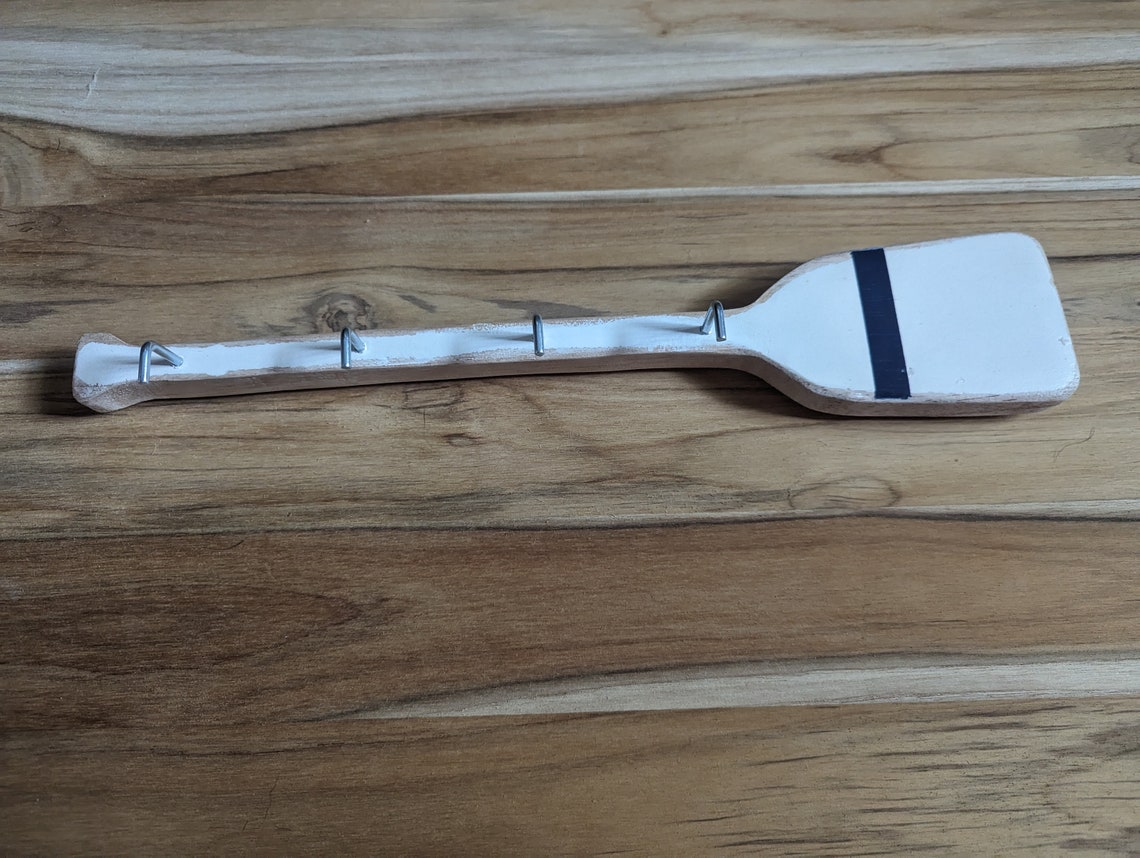 Reclaimed Wood Oar Key Holder Hooks, Entry, Organizer, Gift, Coastal ...