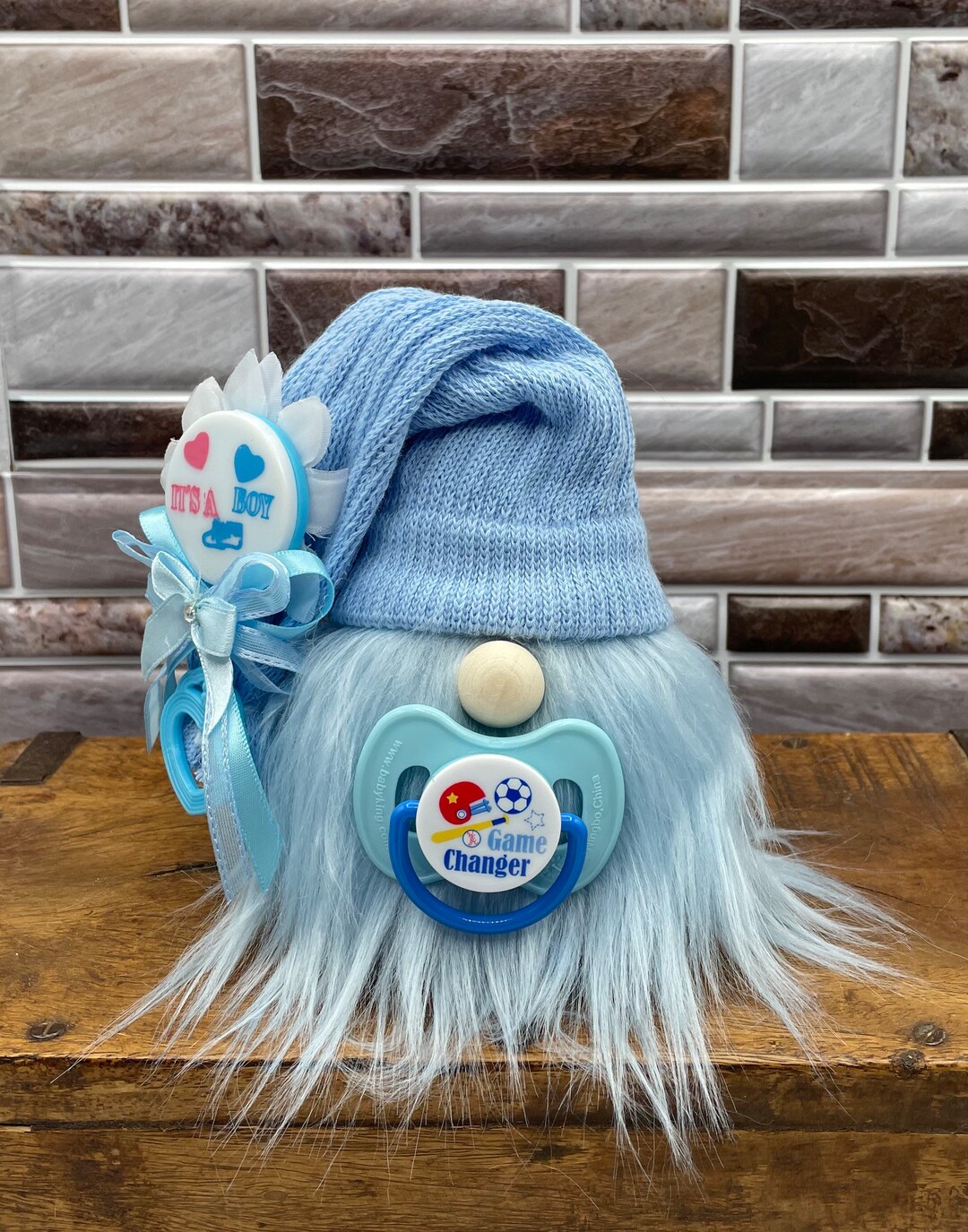 Baby Shower Gnomesbaby Gnomegnomes With Pacifiersboy - Etsy