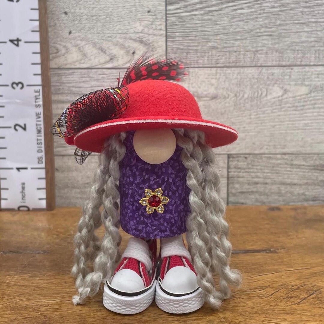 Little Red Hat Gnomes|girl Gnomes|gnomes With Shoes|gnomes|handmade ...
