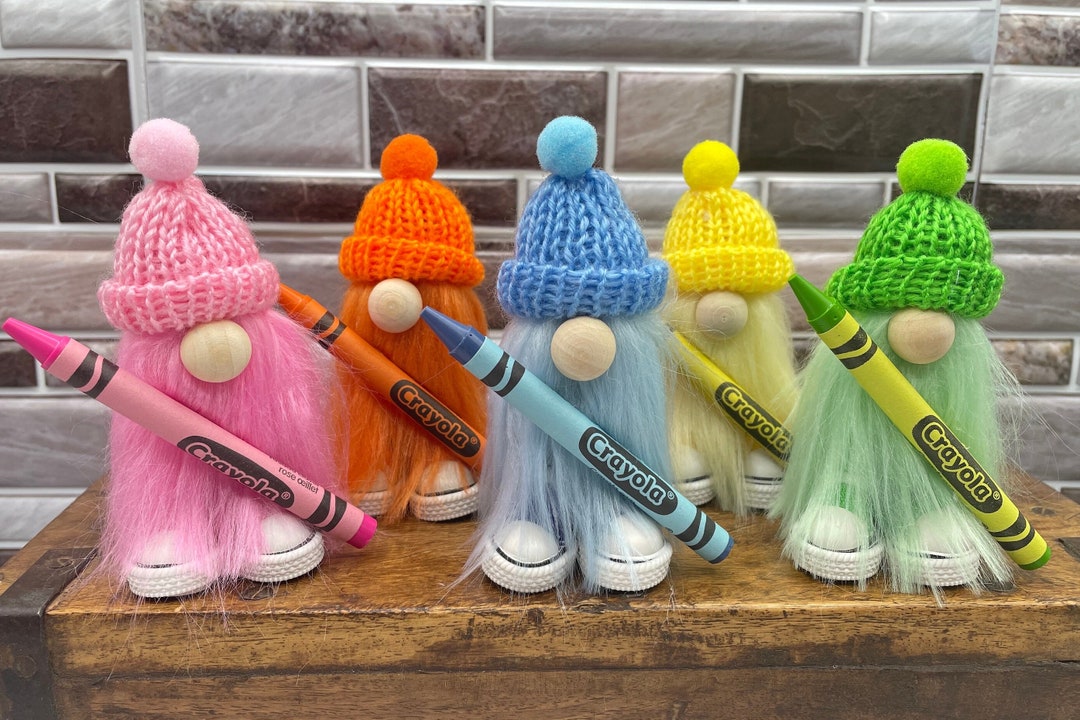 Small Crayon Gnomes|colorful Gnomes|gnomes With Shoes|gnomes|handmade ...