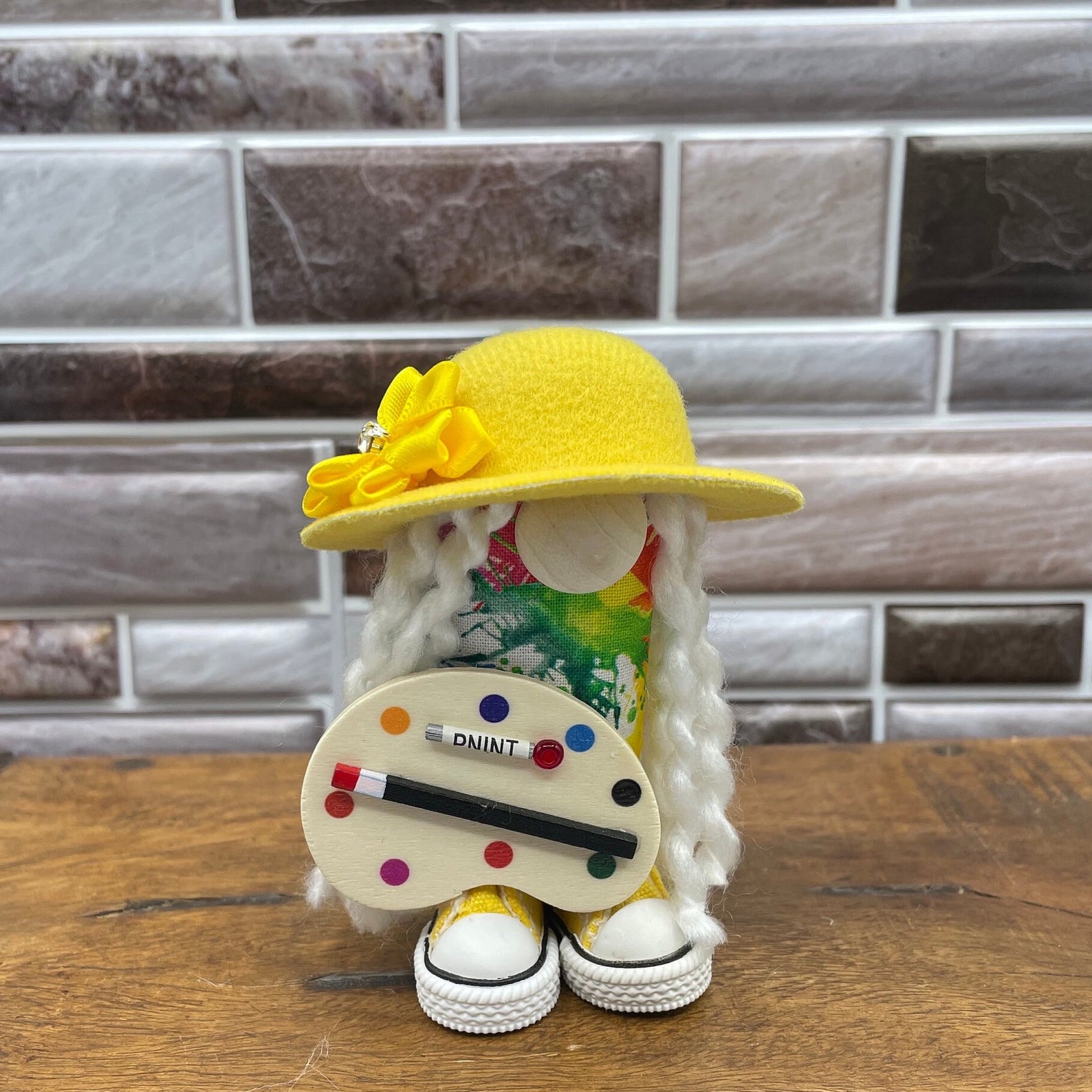 Little Painter Gnomesartist Gnomeslittle Gnomesgnomes With - Etsy