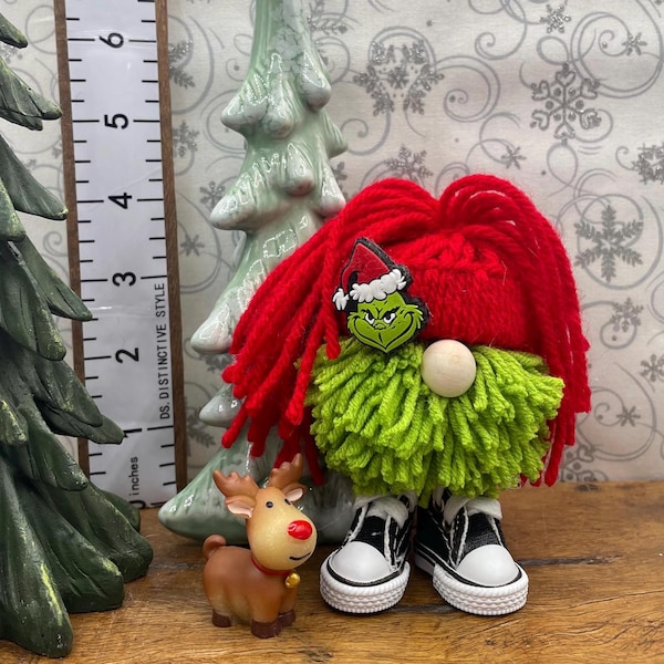 Grinch and Dog Gnome - Etsy