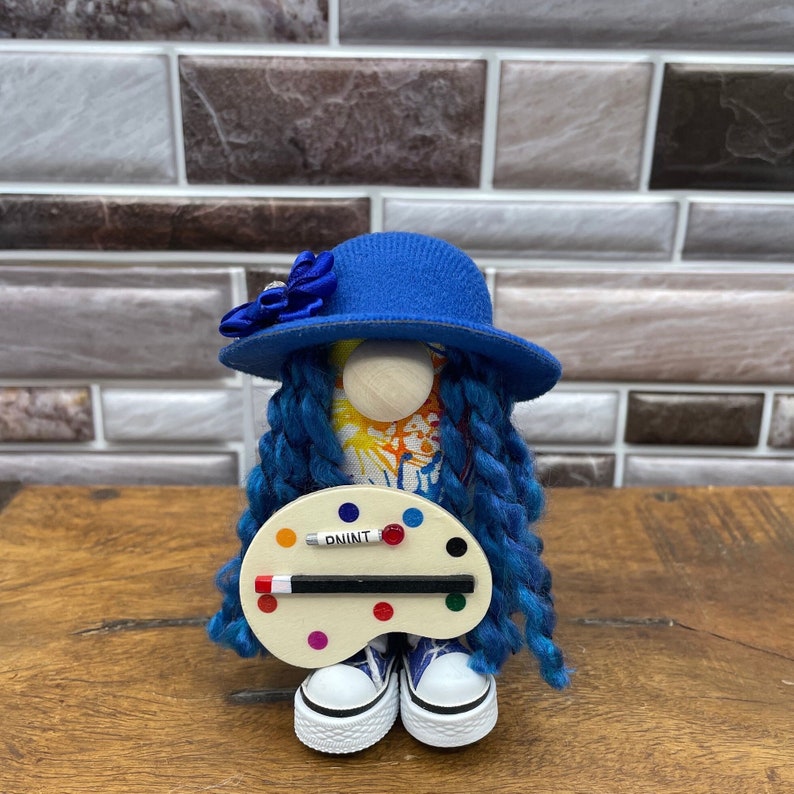 Little Painter Gnomesartist Gnomeslittle Gnomesgnomes With - Etsy