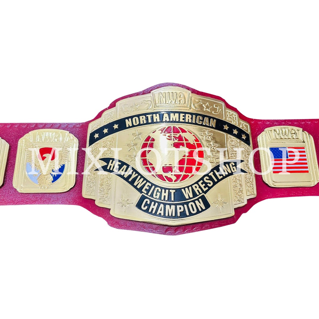 NWA North America Heavyweight Championship Wrestling Title Belt - Etsy