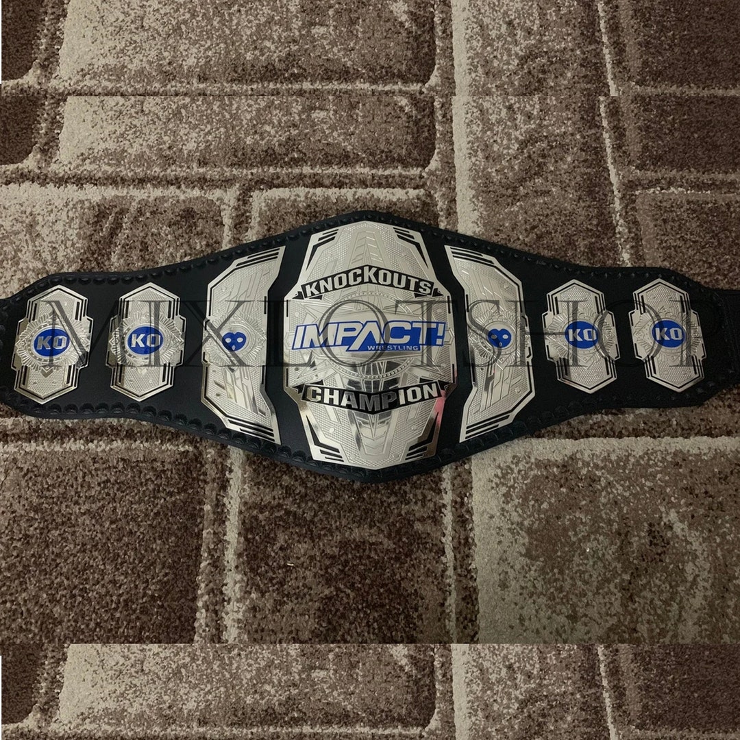 Impact Knockouts Championship Wrestling Belt Title With Leather Strap ...