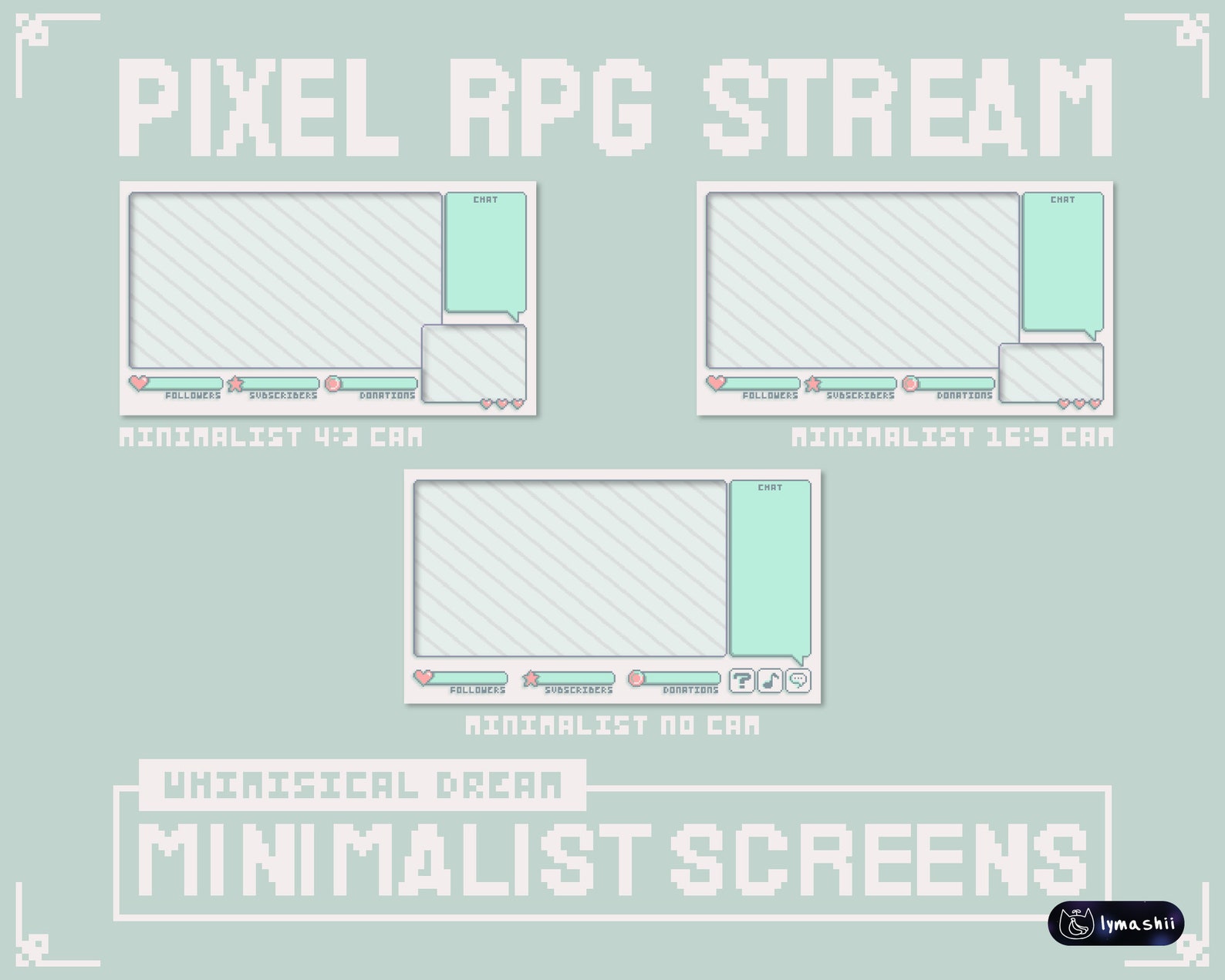 Pixel RPG Stream Overlay Pack whimsical Dream - Etsy