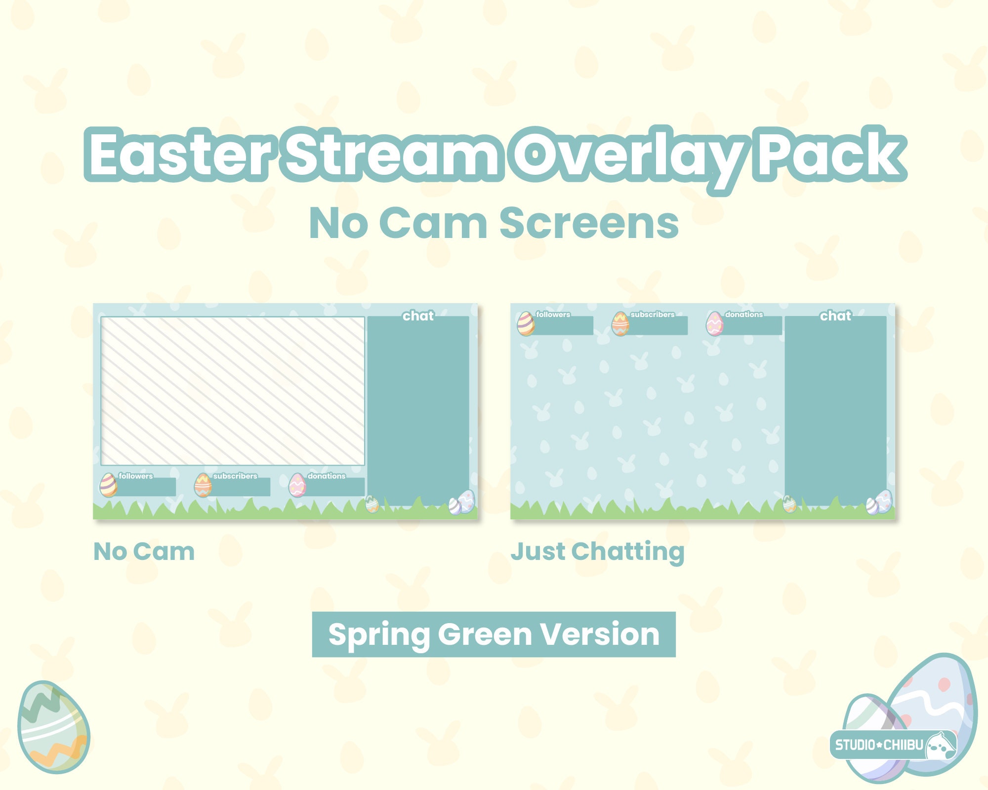 Easter Stream Overlay Pack spring Green - Etsy