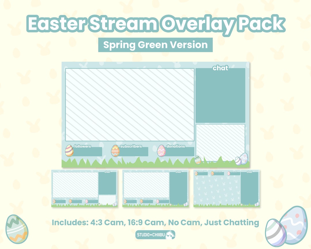 Easter Stream Overlay Pack spring Green - Etsy