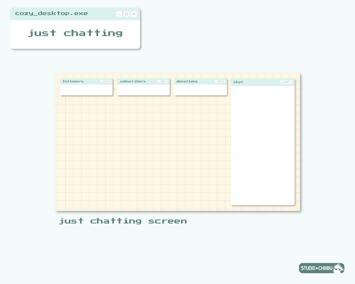 90's Computer Stream Overlay Pack With Animated Starting Screen cozy ...