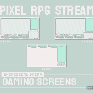 Pixel RPG Stream Overlay Pack whimsical Dream - Etsy