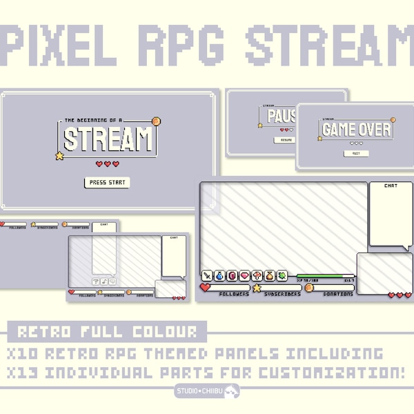 Pixel Art Twitch Overlay - Etsy