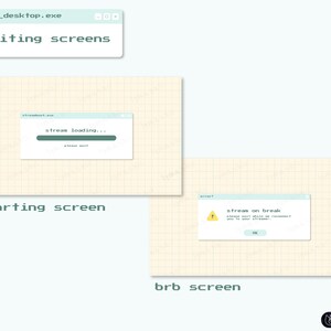 90's Computer Stream Overlay Pack With Animated Starting Screen cozy ...