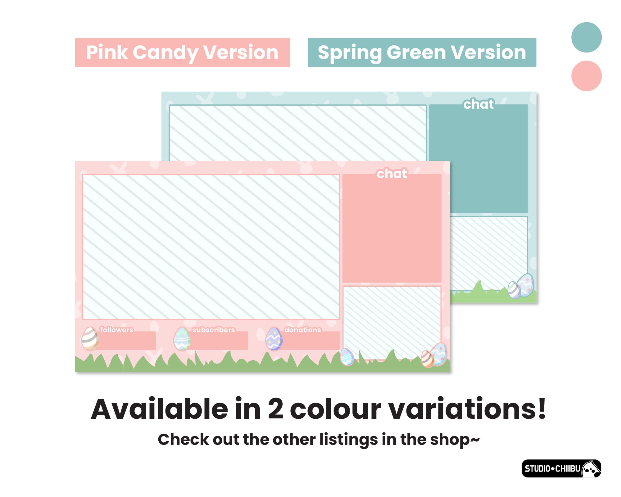 Easter Stream Overlay Pack spring Green - Etsy