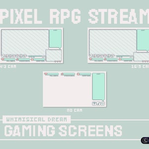 Pixel RPG Stream Overlay Pack whimsical Dream - Etsy