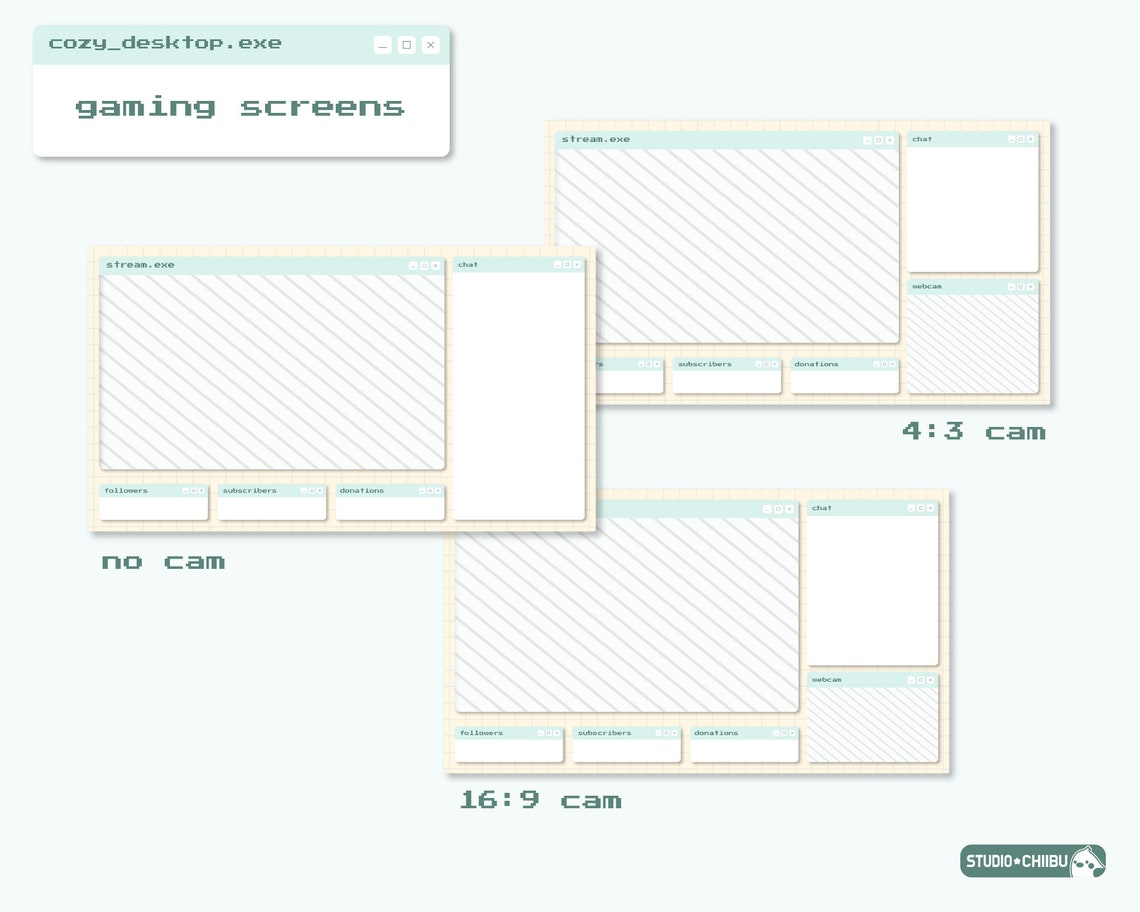 90's Computer Stream Overlay Pack With Animated Starting Screen cozy ...