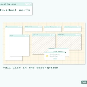 90's Computer Stream Overlay Pack With Animated Starting Screen cozy ...