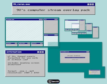 Windows 95 Stream Overlay - Etsy UK
