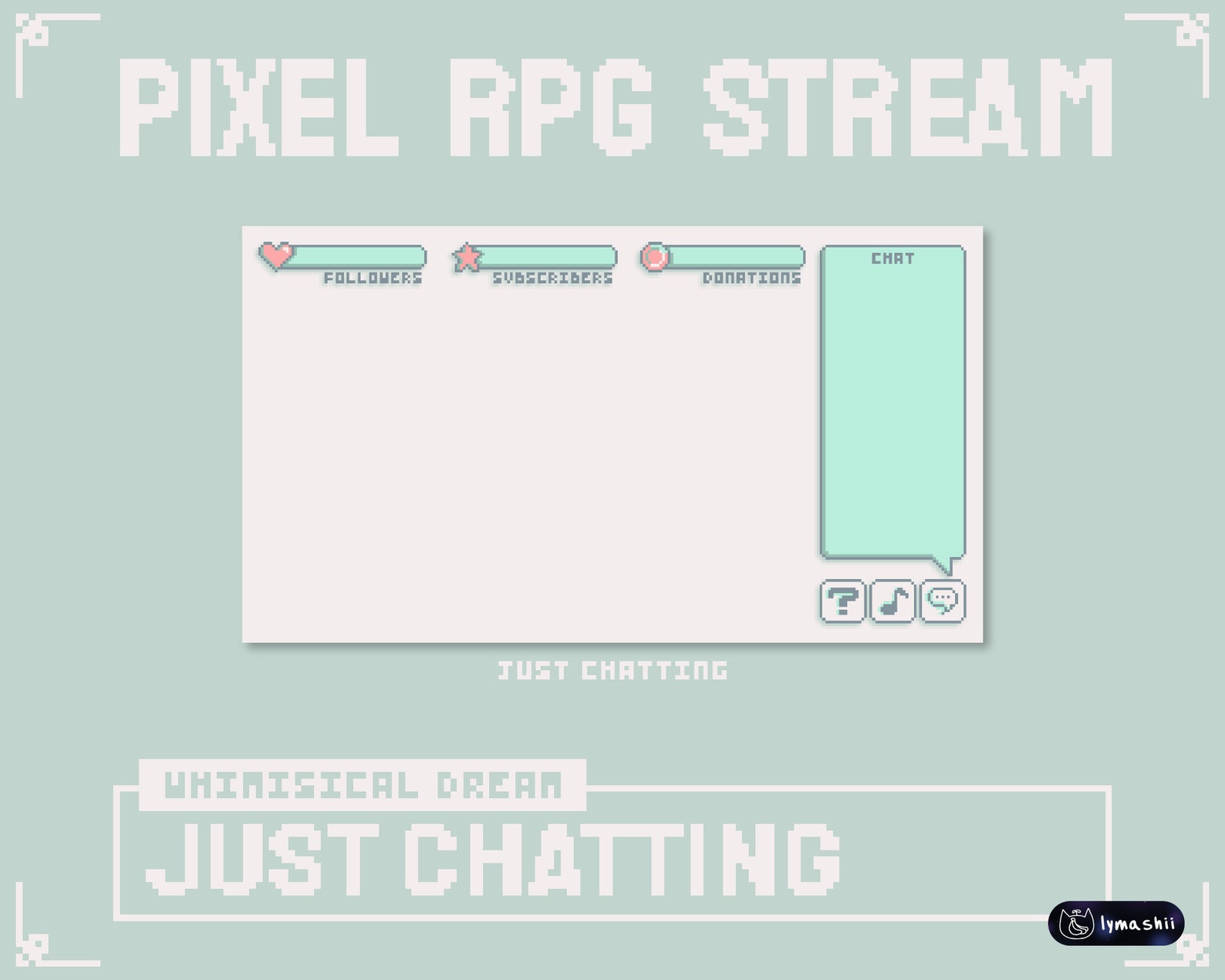 Pixel RPG Stream Overlay Pack whimsical Dream - Etsy