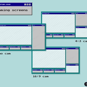 90's Computer Stream Overlay Pack With Animated Starting Screen '95 ...