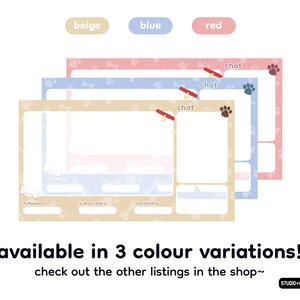 Cute Dog Themed Stream Overlay Pack beige - Etsy