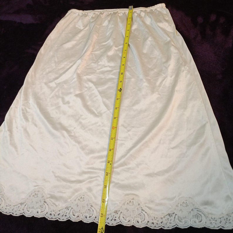 Vintage Richform Half Slip Nylon Ivory Lace Trim Size Large - Etsy