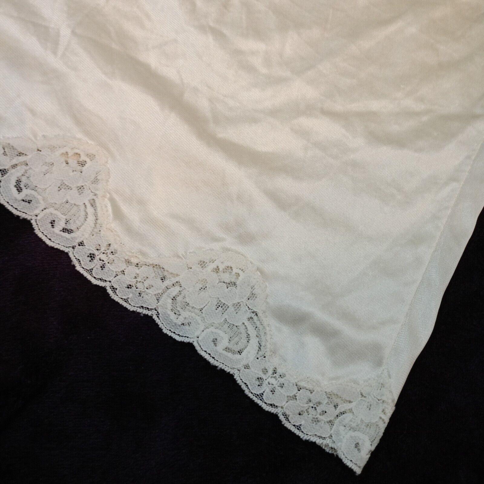 Vintage Richform Half Slip Nylon Ivory Lace Trim Size Large - Etsy