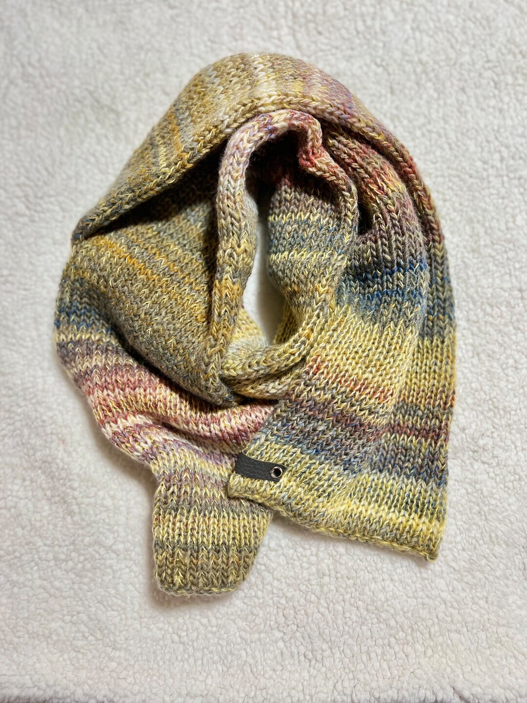 Double Layer Woollen Scarf - Etsy