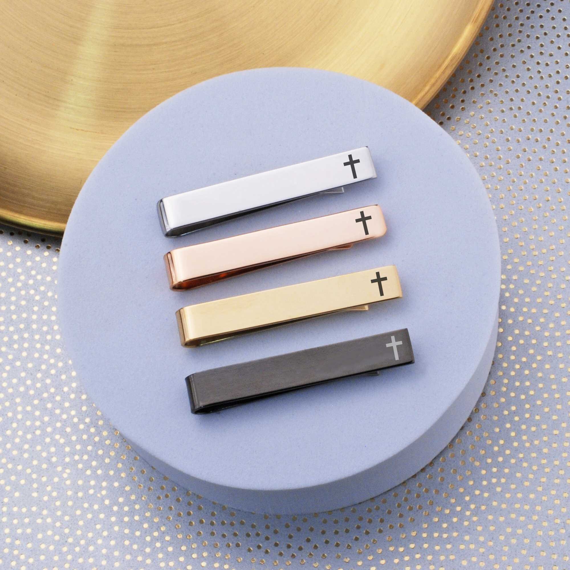 Officiant Gift for Wedding Tie Clip, Personalized Tie Clip for Pastor ...