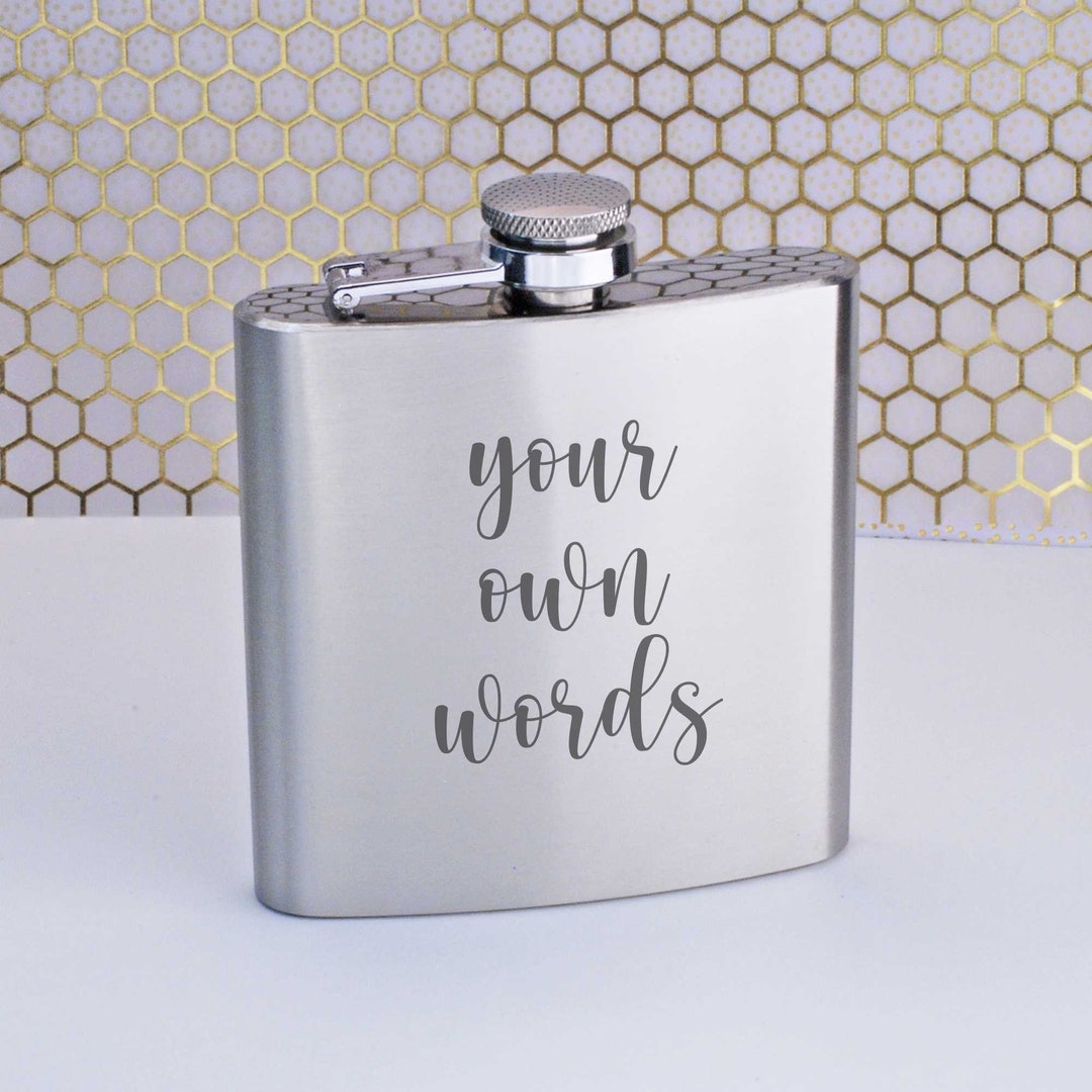 Personalized Flask for Men, Custom Flask for Men, Anniversary Gifts for ...