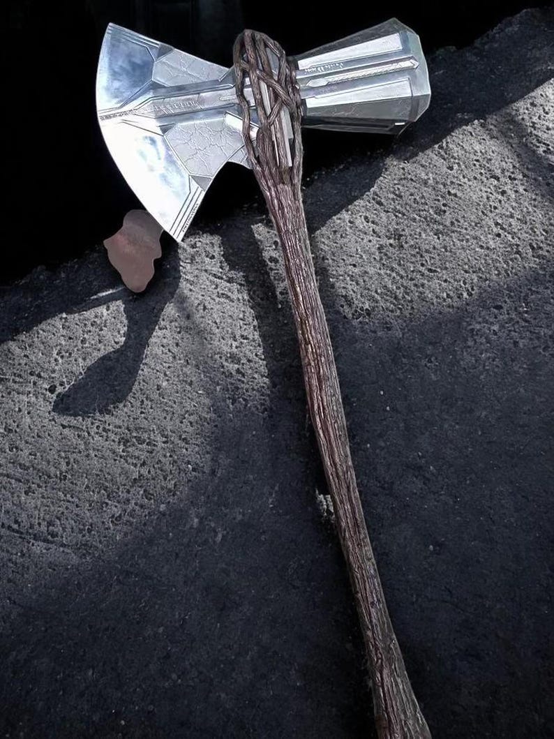 Thor Stormbreaker Life Size Metal Replica | Avengers Cosplay Axe With ...