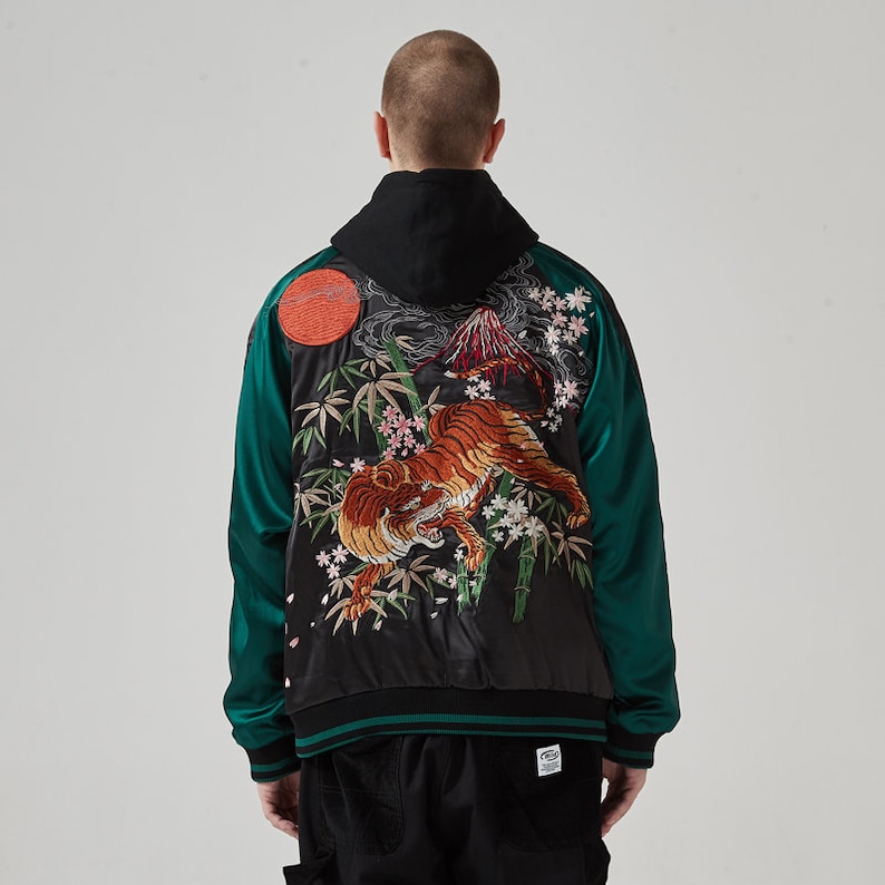 Embroidered Tiger Jacket Japanese Yokosuka Jacket Vintage - Etsy