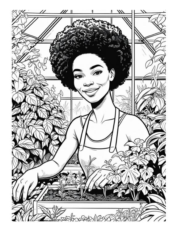 Mindful Coloring Book for Black Women | Melanin in Color: Cultivating ...