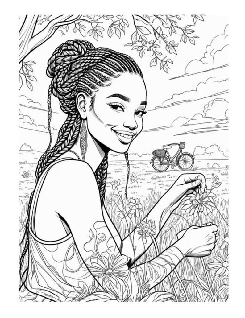 Mindful Coloring Book for Black Women | Melanin in Color: Cultivating ...