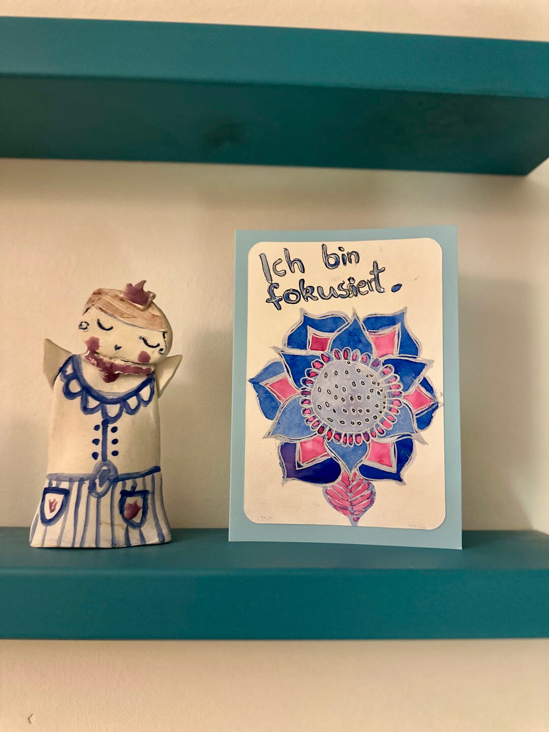 Art Card 136 Affirmation Card I AM FOCUSED original, Unique Piece ...