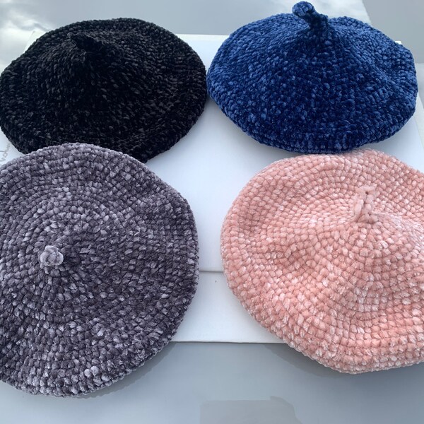 Velvet Beret - Etsy