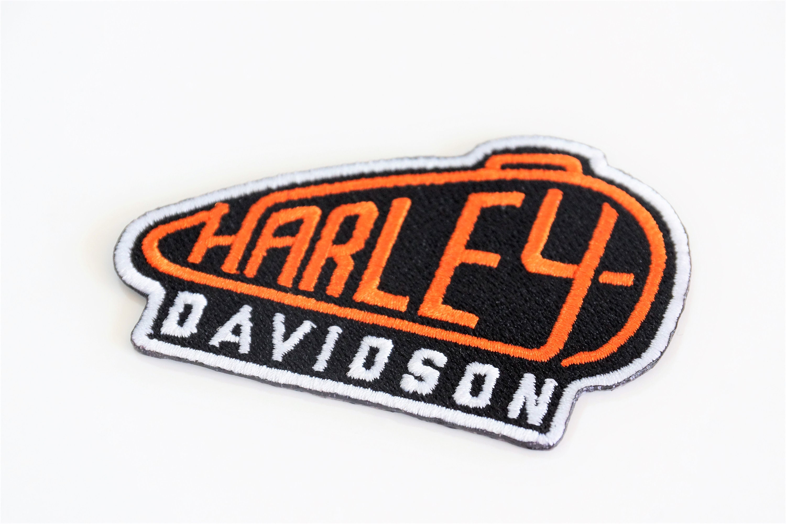 Vintage 2 Medium Harley Davidson Logos Embroidered Iron on - Etsy