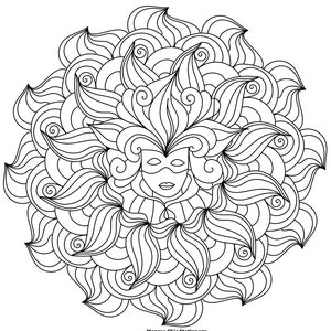 Printable Mandela Inspired Mardi Gras Coloring Book - Etsy