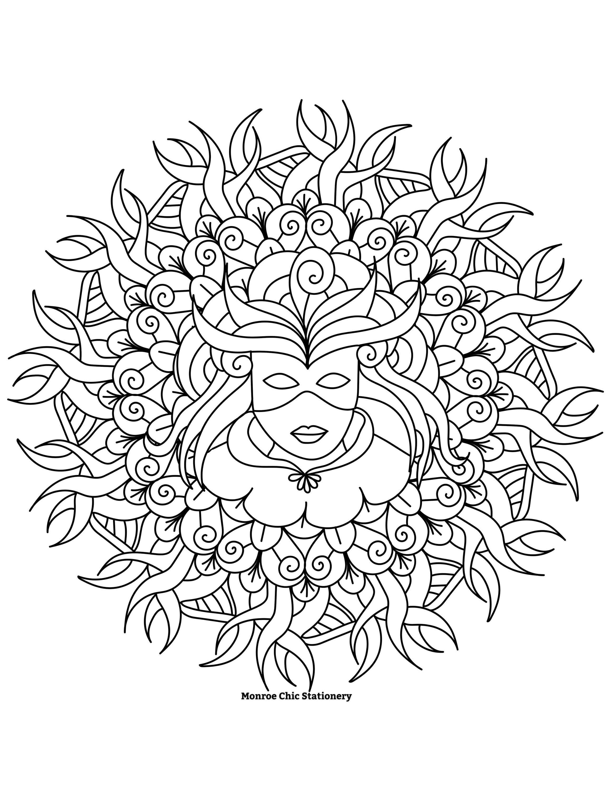 Printable Mandela Inspired Mardi Gras Coloring Book - Etsy