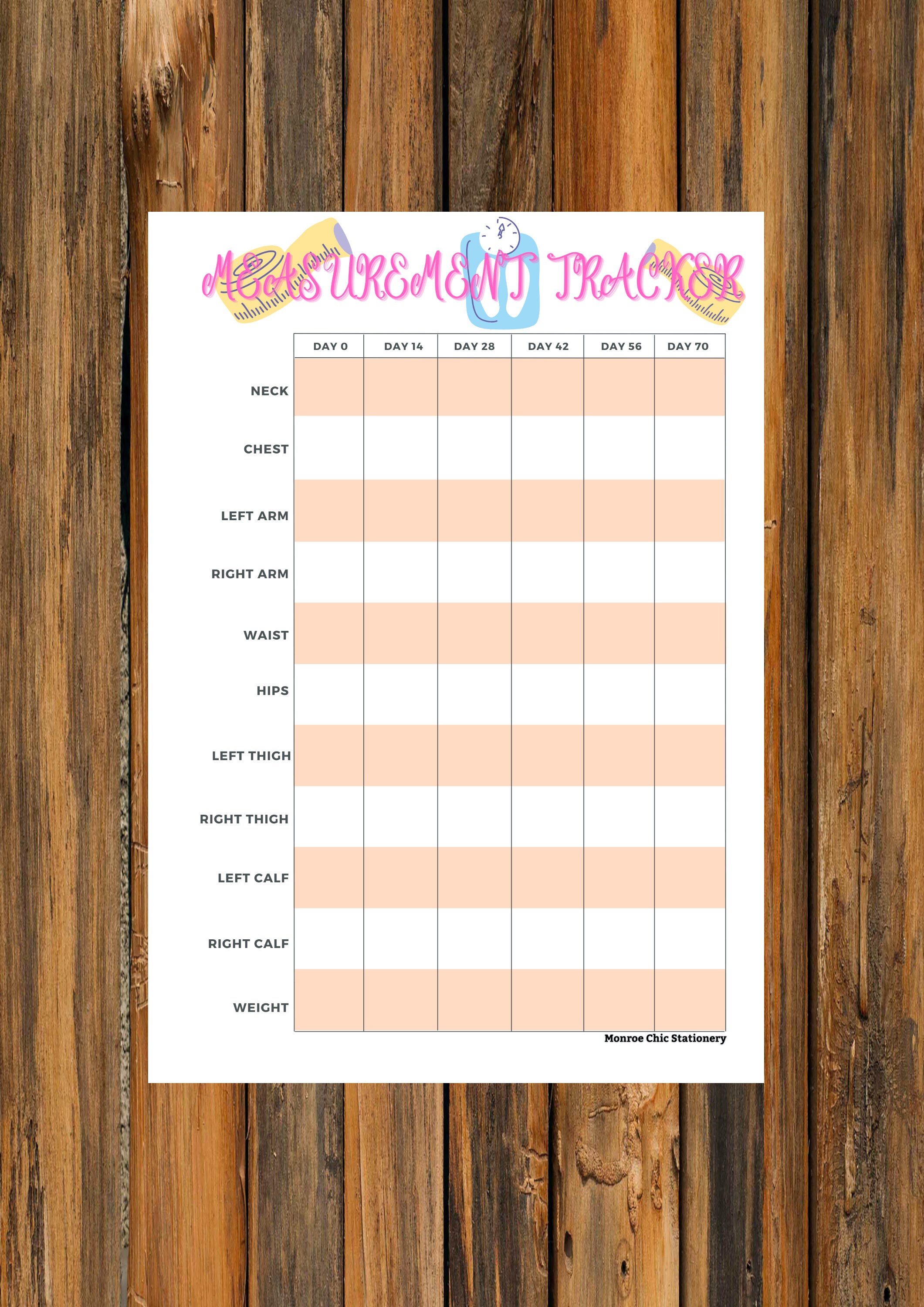 Printable Meal and Workout Planner - Etsy