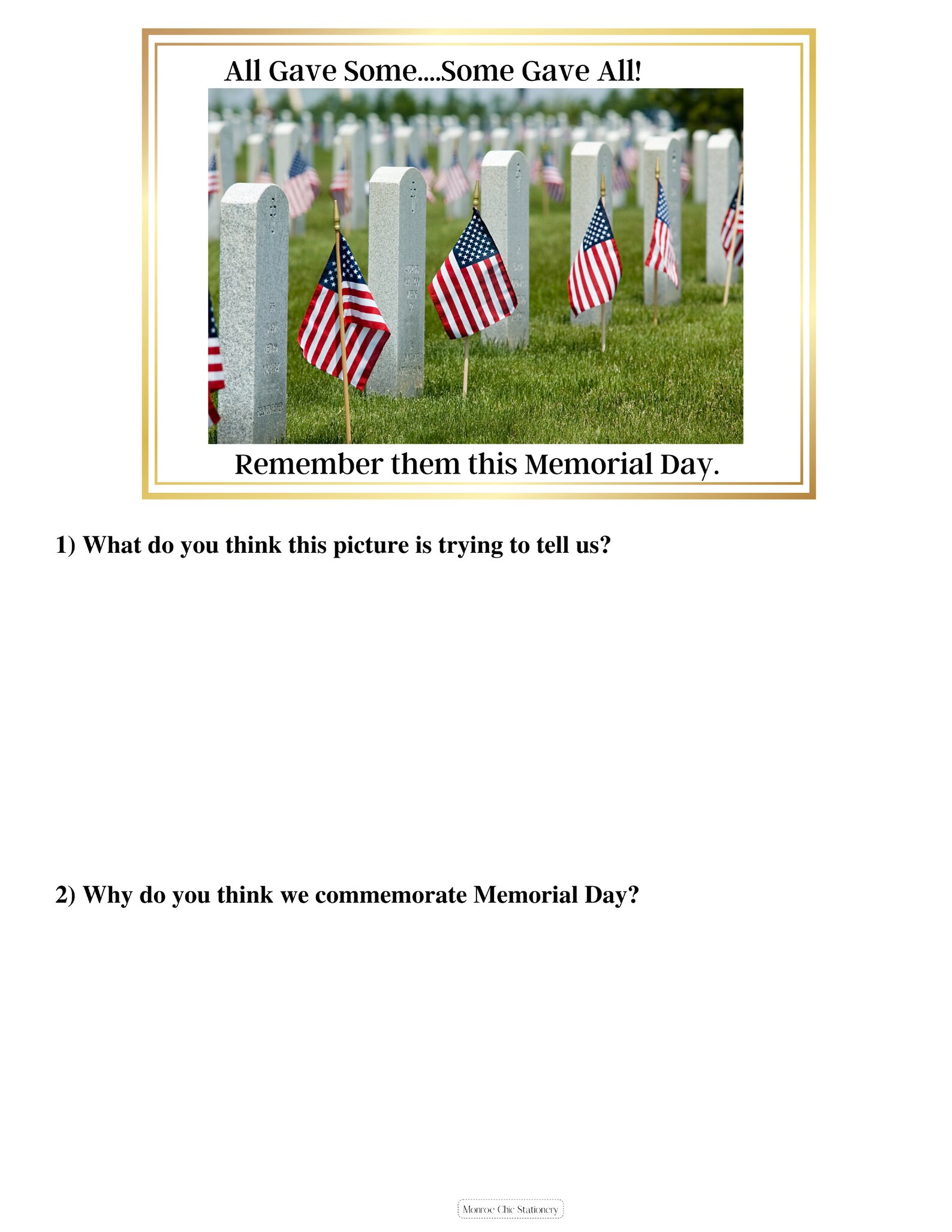 Printable Memorial Day Workbook 2022 - Etsy