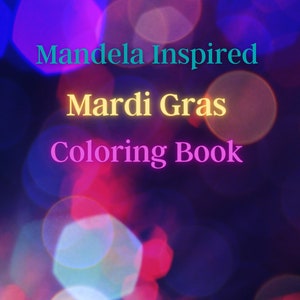 Printable Mandela Inspired Mardi Gras Coloring Book - Etsy