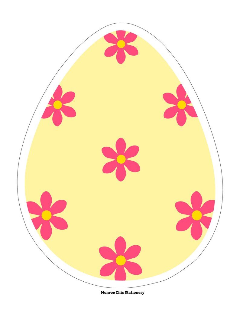 Easter Egg Stickers Digital Download - Printable Decorations for Easter ...