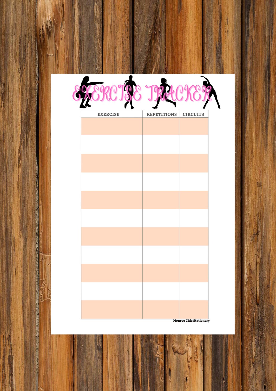 Printable Meal and Workout Planner - Etsy