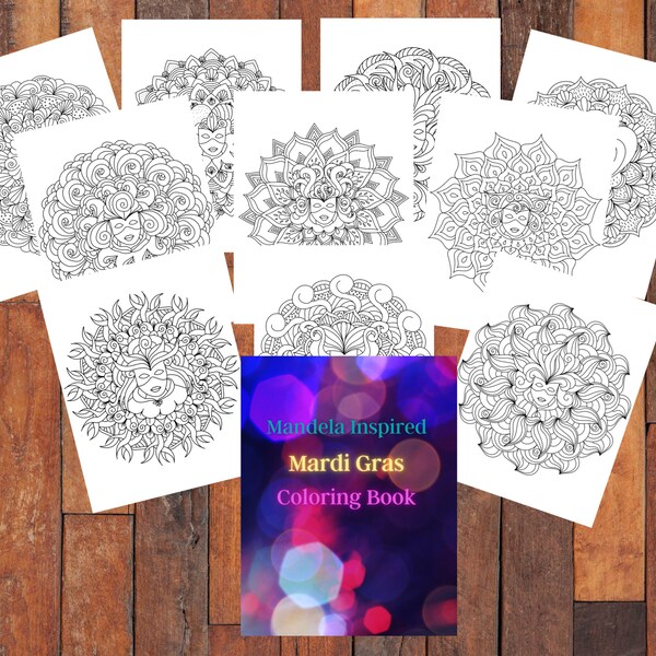 Mardi Gras Coloring Sheet - Etsy