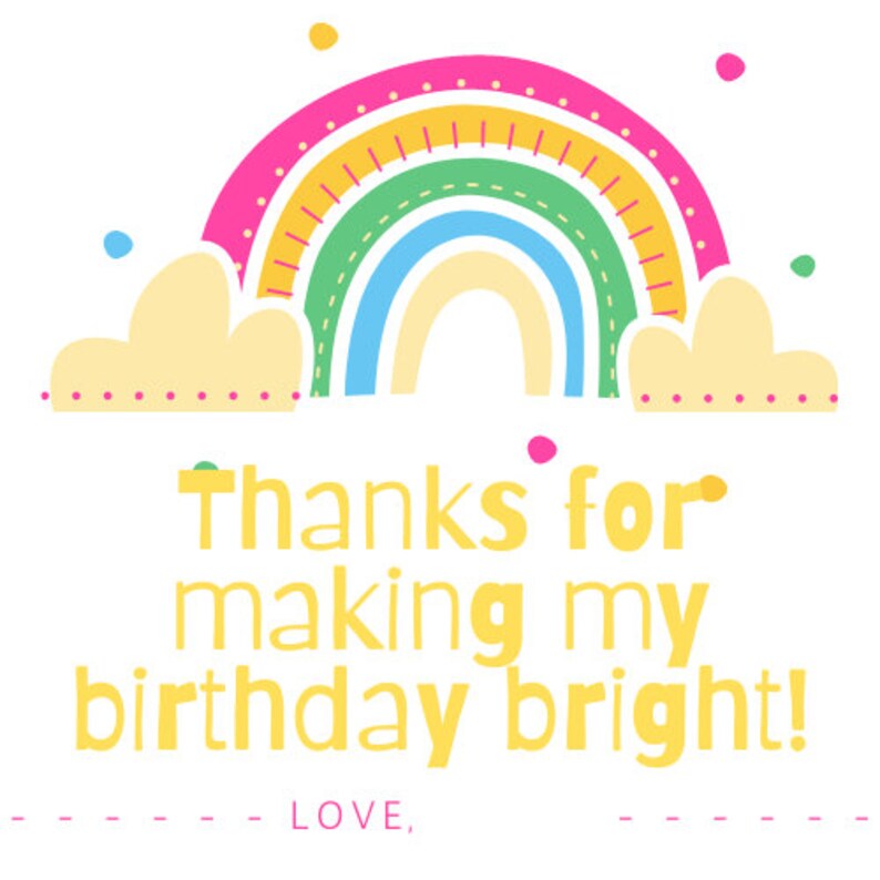 Rainbow Gift Tags - Etsy