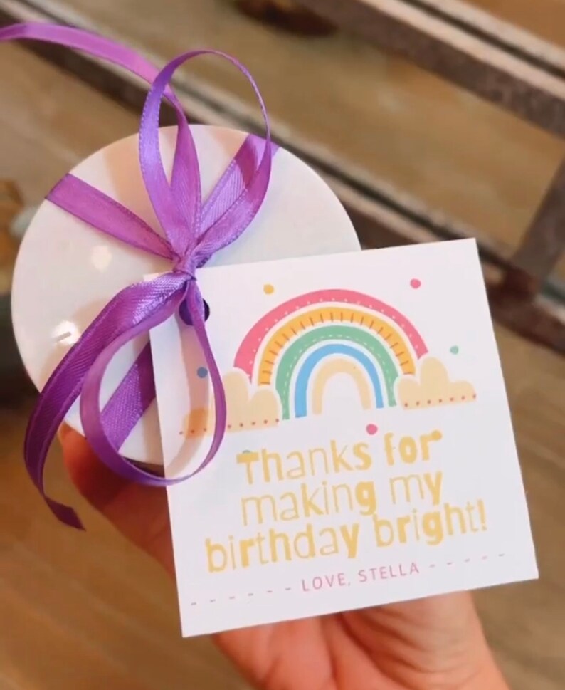 Rainbow Gift Tags - Etsy