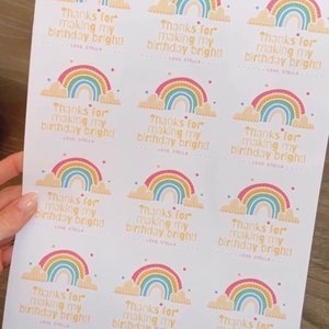 Rainbow Gift Tags - Etsy