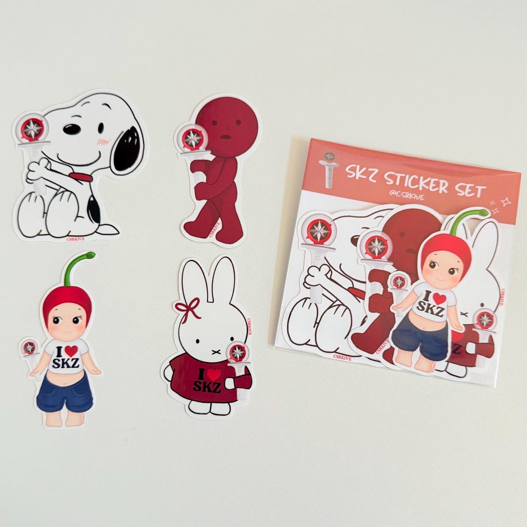 Straykids Sticker Bundle (miffy, Sonny Angel, Snoopy, Smiski) - Etsy