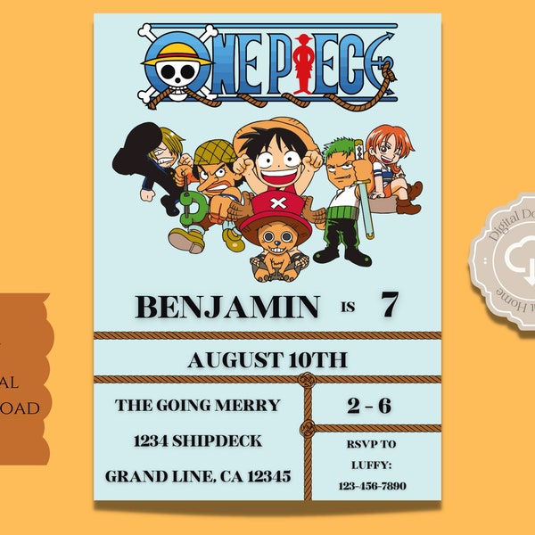 Birthday Invitation One Piece - Etsy